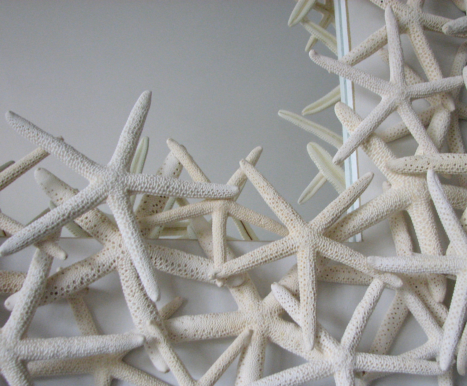 Starfish Mirror - Beach Decor Shell Mirror - Starfish Seashell Mirrors ...