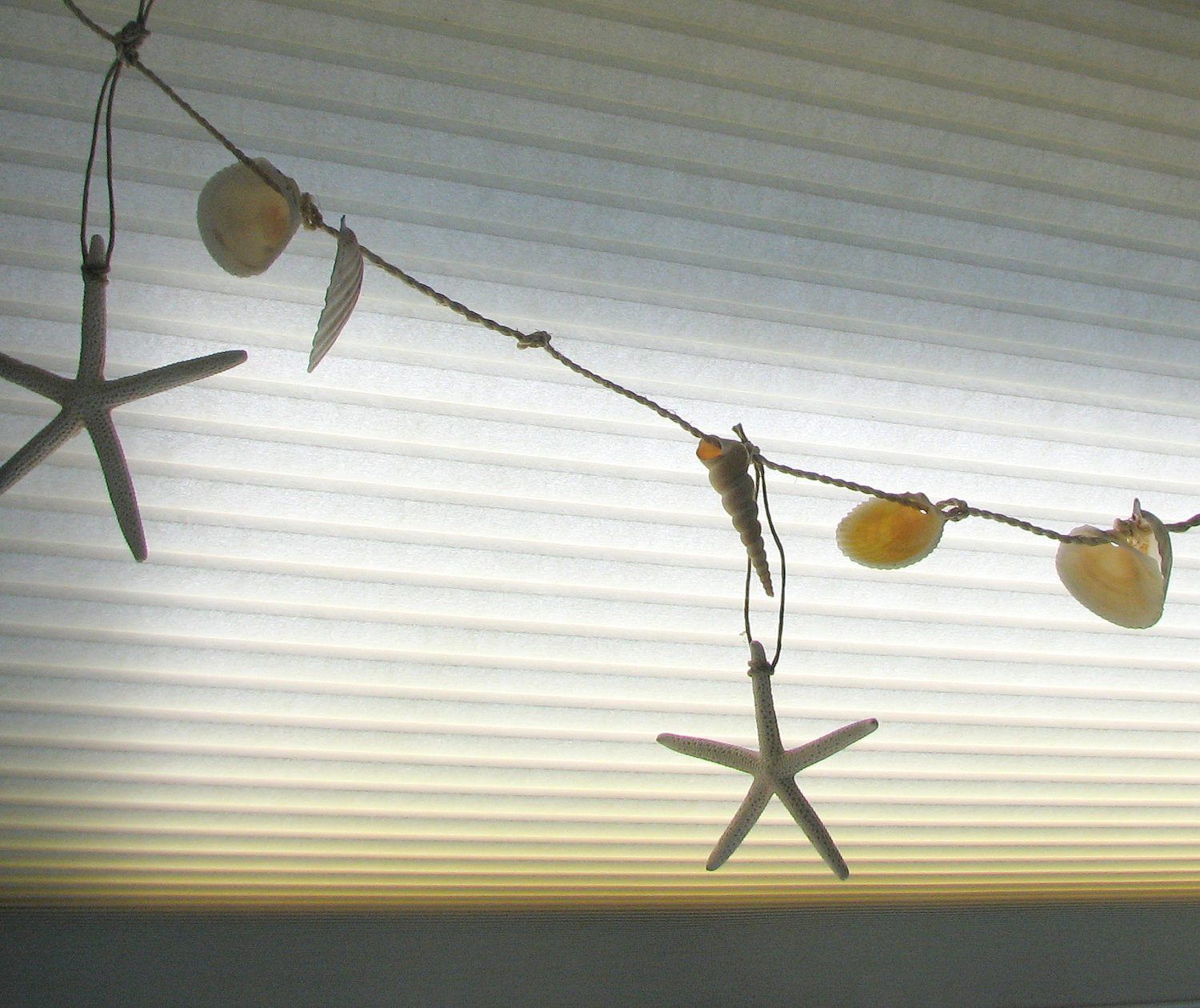Seashell Garland Beach Decor - Nautical Decor Starfish Garland W Shells ...