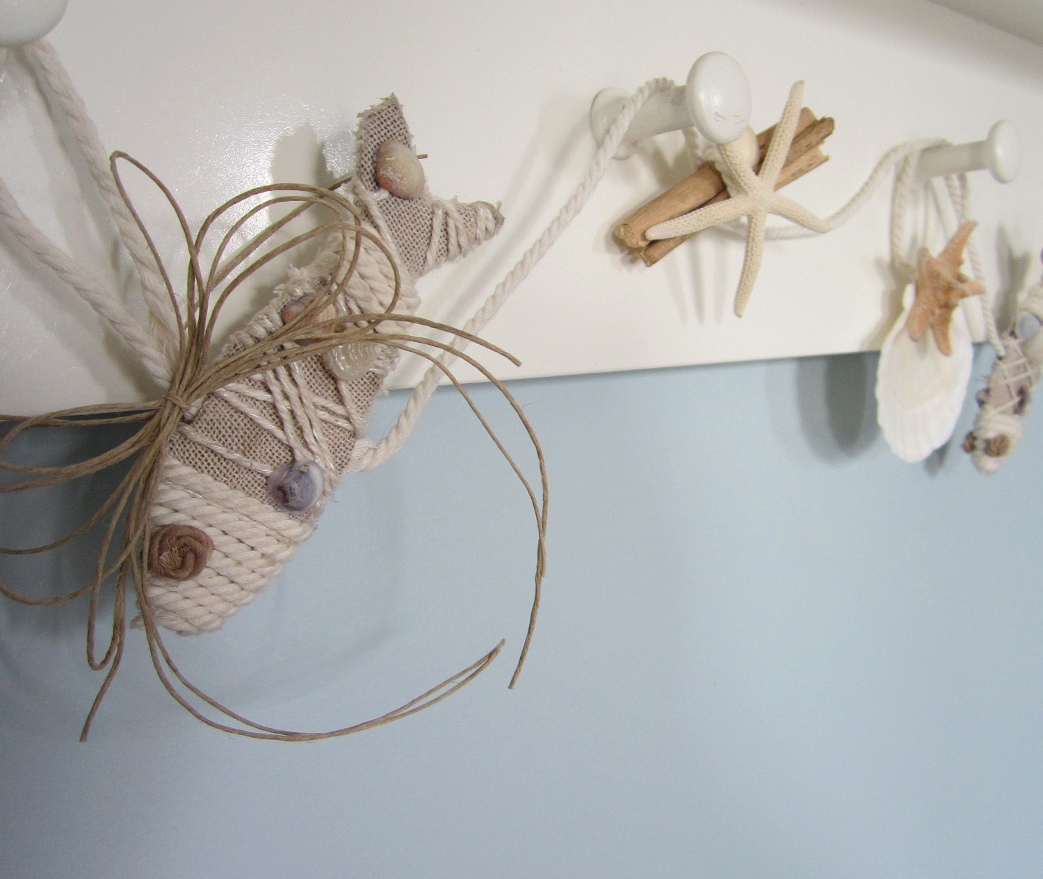 Beach Garland W Shells, Starfish, & Fish - Nautical Decor Garlandw ...